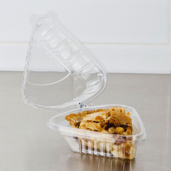 Dart Clearseal Hinged Slice Container (5")