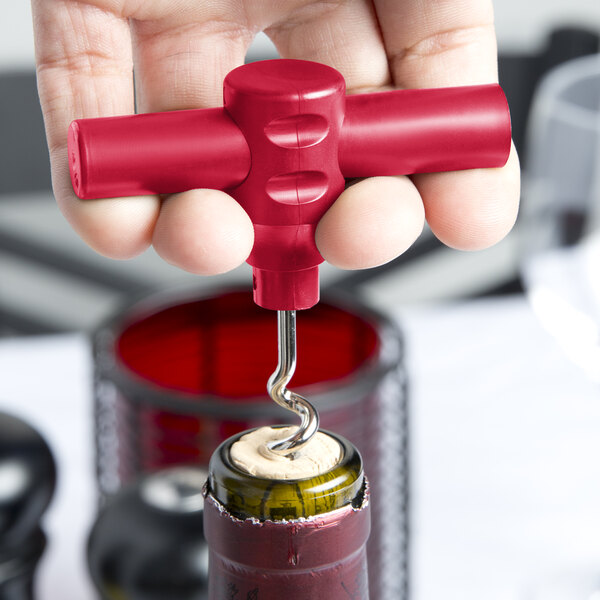 Franmara Red Customizable Plastic Pocket Corkscrew 3008-20