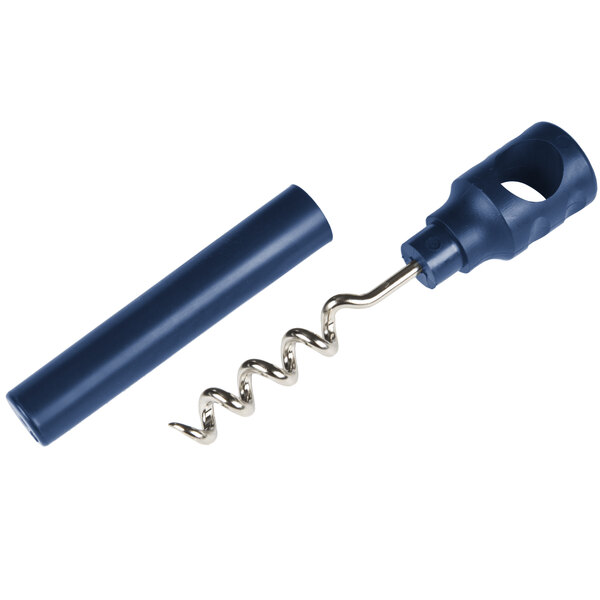 Franmara Dark Blue Customizable Plastic Pocket Corkscrew 3008-05