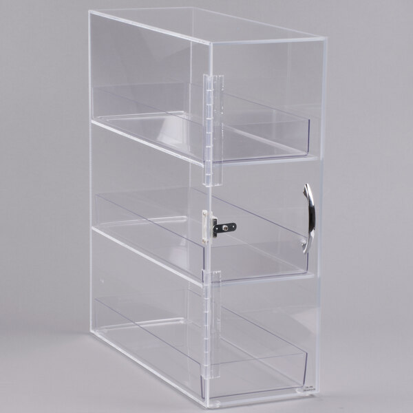 Cal-Mil 1204P-12 Three Section Clear Pullman Loaf Bread Box