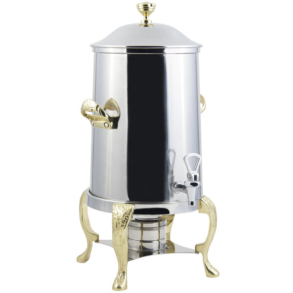 Bon Chef 47101-1 Renaissance 2 Gallon Stainless Steel Coffee Chafer Urn ...