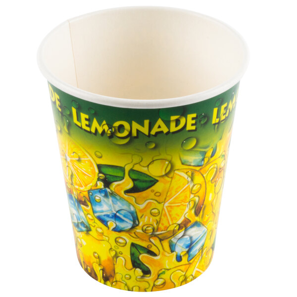 16 oz. Squat "Lemonade Ice" Paper Cup - 1000/Case
