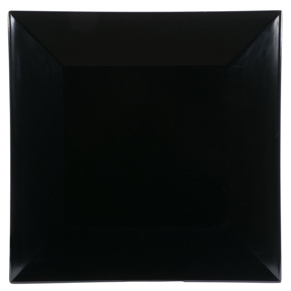 GET ML-92-BK 16" Black Siciliano Square Plate