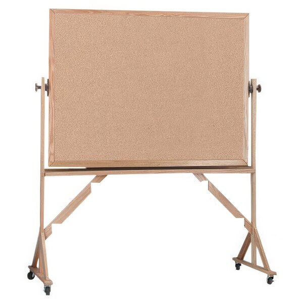 Aarco WRBC3648 48" x 36" Reversible Free Standing White Melamine ...