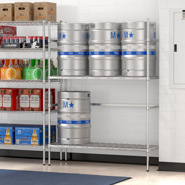 Keg Shelving | Regency Keg Rack - 18" x 60" x 64"