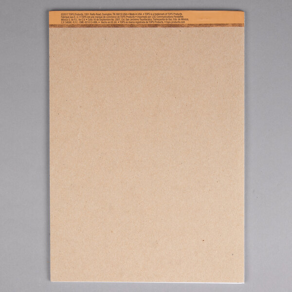 TOPS 7533 8 1/2" x 11 3/4" Wide Ruled White Perforated Legal Pad - 12/Pack
