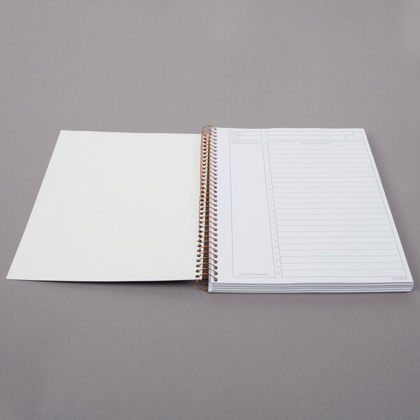 TOPS 63828 JEN Action 6 3/4" x 8 1/2" Wirebound Planner with Black ...