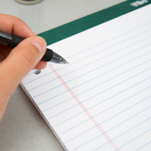 TOPS 63437 Double Docket 8 1/2" x 11 3/4" Wide Ruled White 3-Hole ...
