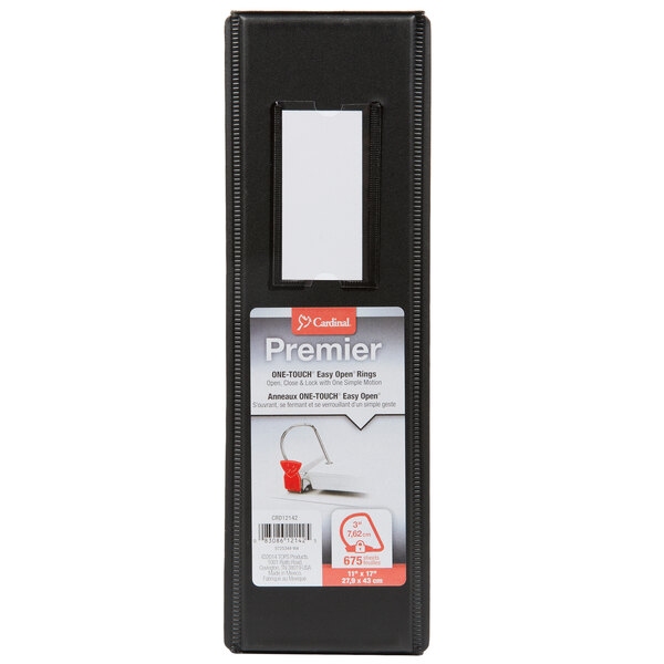 Cardinal CRD 12142 Premier Easy Open 11" x 17" Black Locking Tabloid ...