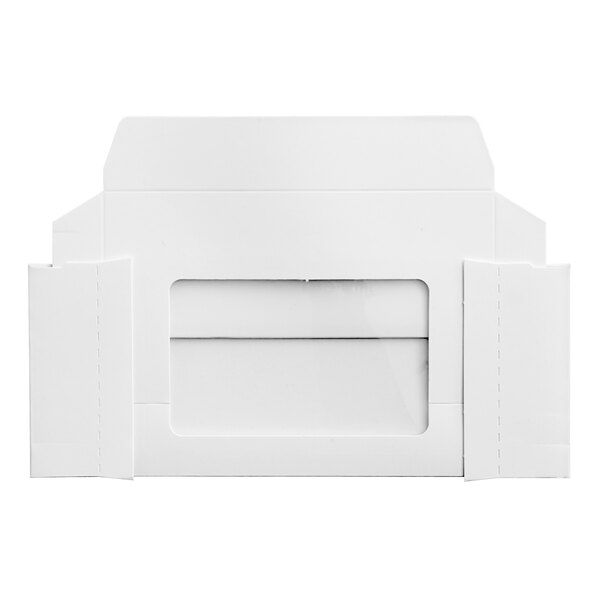 6" x 3 1/4" x 1 1/8" 1-Piece 5 oz. Window White Candy Box - 250/Case