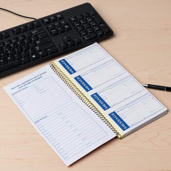 Adams ABF SC1153WS Write 'n Stick 2 3/4" x 4 3/4" Two-Part Carbonless ...