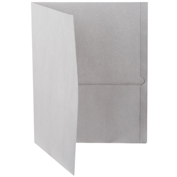 Oxford 57505EE Letter Size 2-Pocket Embossed Paper Pocket Folder, Gray ...