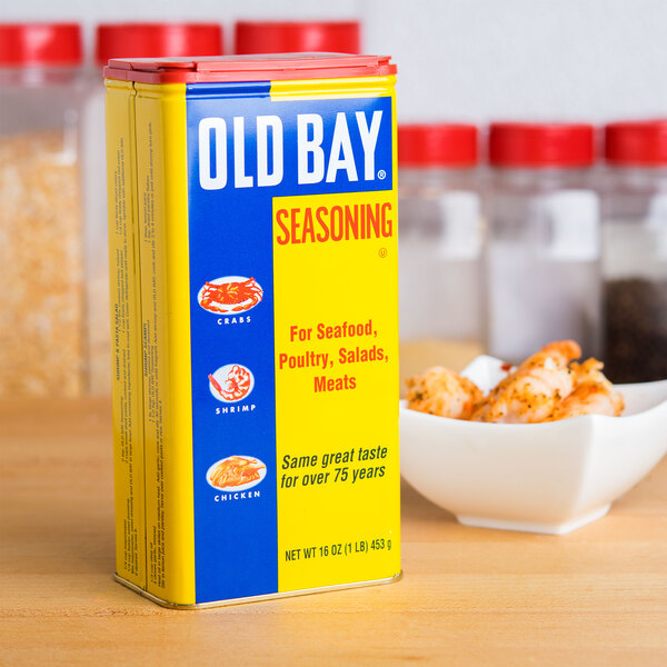 Old Bay 1 lb. Seasoning - 12/Case
