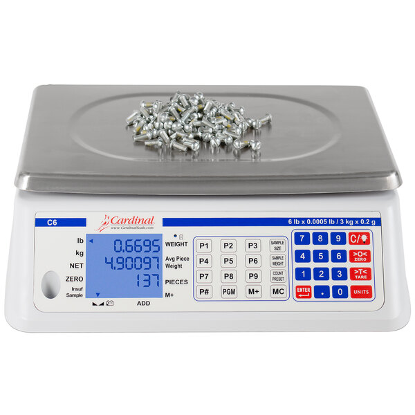 Cardinal Detecto C6 6 lb. Digital Counting Scale