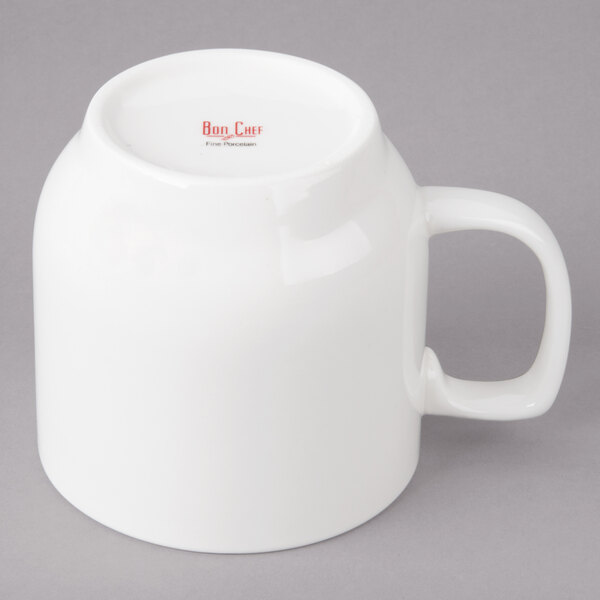 Bon Chef 1500002P Mid Century 8 oz. White Porcelain Cup - 36/Case