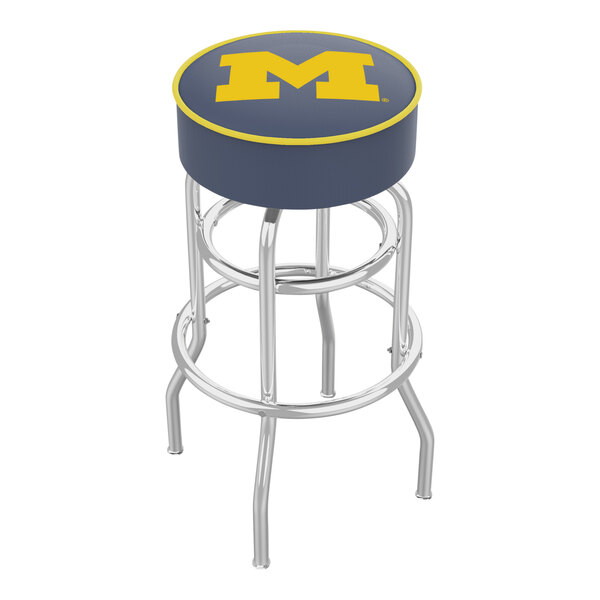 Holland Bar Stool L7C130MichUn University of Michigan Double Ring ...