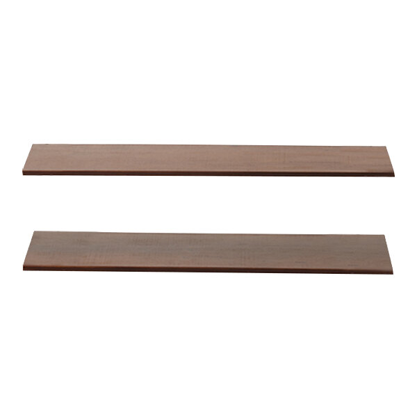 GET BD-SET2-W Elevation Walnut Riser Shelf Set with 2 Assorted Size Shelves