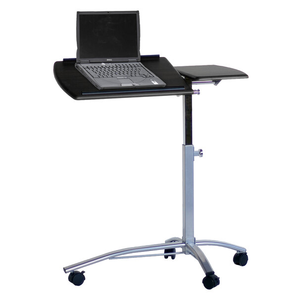 Safco 950ANT Eastwinds Anthracite 29 1/2" x 20" Mobile Laptop Caddy