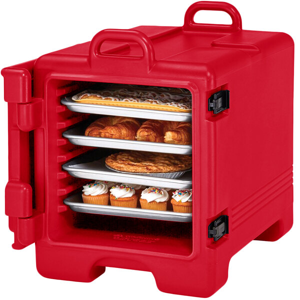 Cambro 1318CC158 Combo Carrier Red Insulated Front Loading Tray / Sheet ...