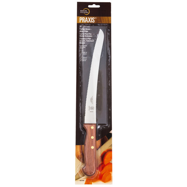 Mercer Culinary M26060 Praxis® 10" Wavy Edge Curved Bread Knife with ...