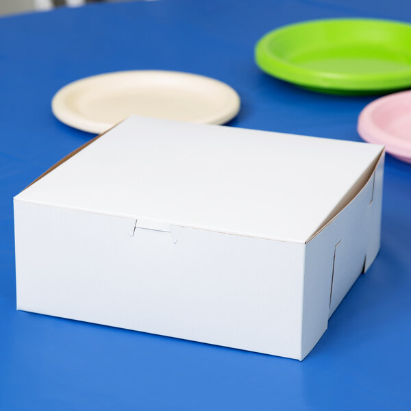 10" x 10" Cake Boxes - 100/Case | WebstaurantStore