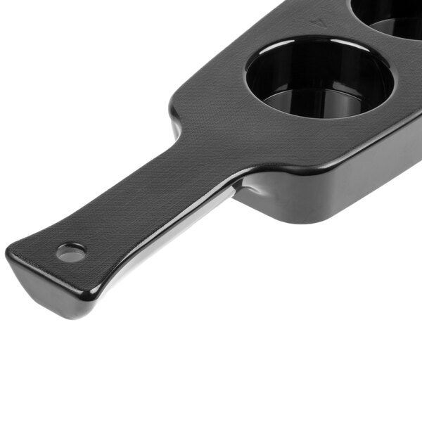 Libbey Black 18 3/4" Melamine Flight Paddle - 6/Case