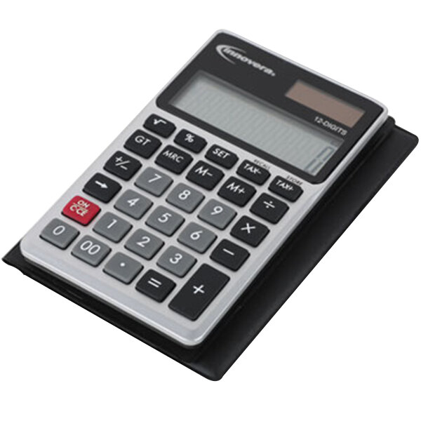 Innovera 15922 2 15/16" x 4 5/8" 12-Digit LCD Solar / Battery Powered ...