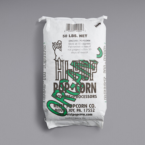 Reist HI-POP Organic Butterfly Popcorn Kernels 50 lb.