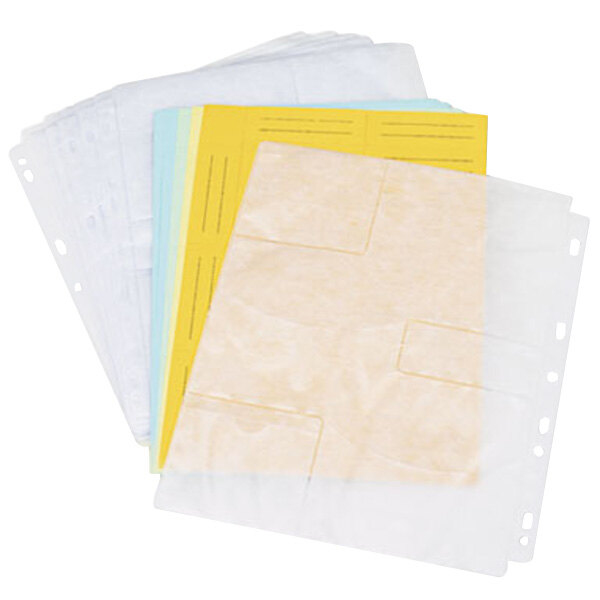 Innovera 39301 Two-Sided CD / DVD Refill Page for 3 Ring Binders - 10/Pack