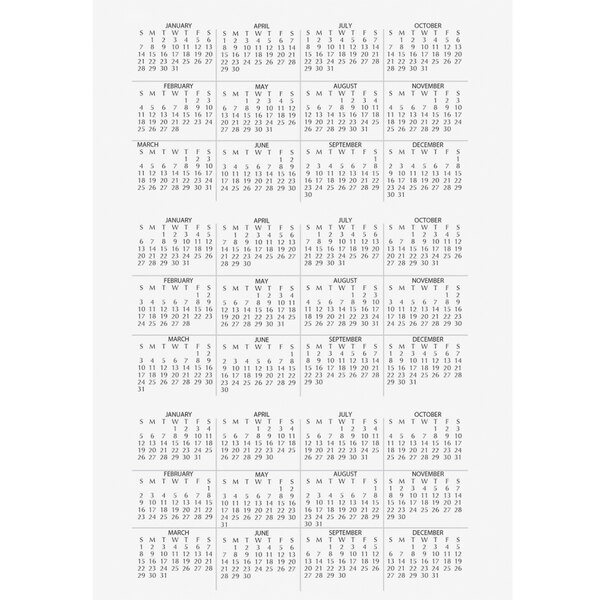 House of Doolittle 25802 6 7/8" x 8 3/4" Recycled Black Ruled Weekly ...