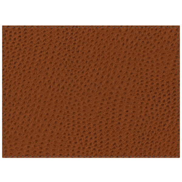 H. Risch Inc. PLACEMATDX-CHBROWN Chesterfield 16" x 12" Brown Premium ...