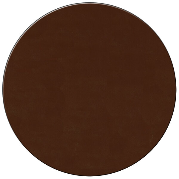 H. Risch, Inc. PLACEMATROUND-15BROWN 15" Customizable Brown Vinyl Round ...