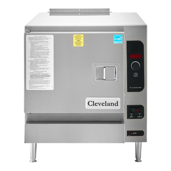 Cleveland 22CGT3.1 SteamChef 3 SST Natural Gas 3 Pan Countertop Steamer ...