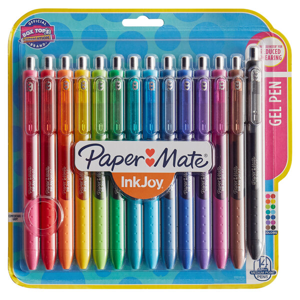 Paper Mate InkJoy Gel Pens, Assorted Colors - 14/Pack