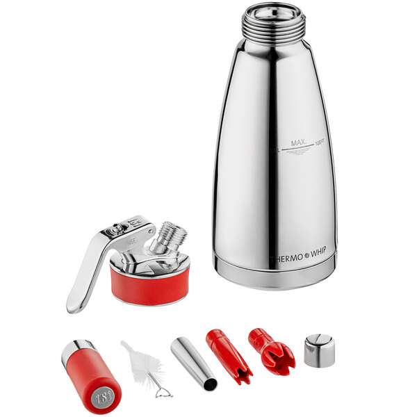 iSi 180101 Thermo Whip Stainless Steel Whipped Cream Dispenser - .5 Liter