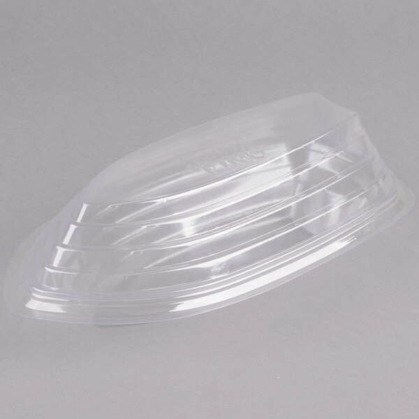Carnival King 8 oz. Clear Plastic Banana Split Boat - 500/Case