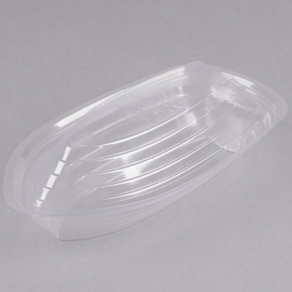 12 oz. Clear Plastic Banana Split Boat - 500/Case