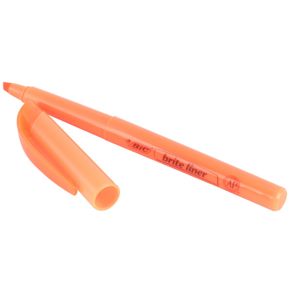 Bic BLP51WASST Brite Liner Fluorescent Assorted Color Chisel Tip Pen ...