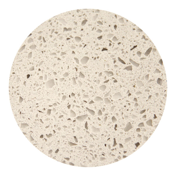 Art Marble Furniture Q403 24" Round Snow White Quartz Tabletop