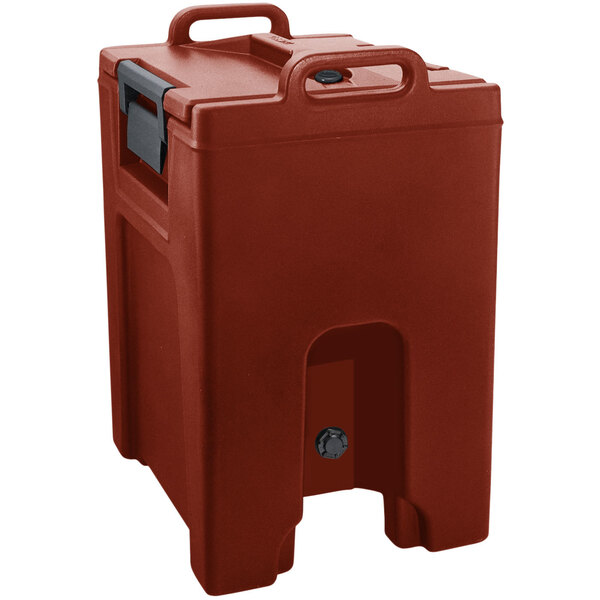 Cambro UC1000PL402 Ultra Camtainers® 10.5 Gallon Brick Red Insulated ...