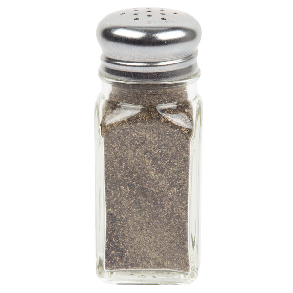 TableCraft 154S&P 2 oz. Square Salt and Pepper Shaker - 72/Case