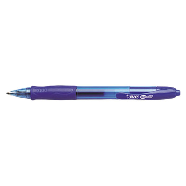 Bic RLC11BE Gel-ocity Blue Ink with Blue Barrel 0.7mm Retractable Gel ...