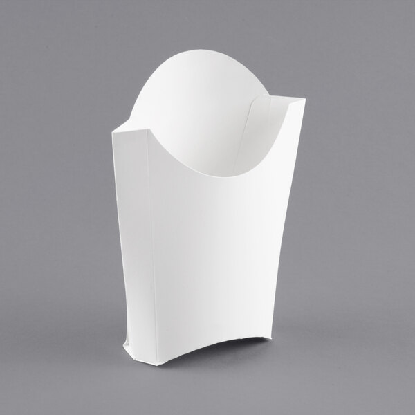 Choice 7.5 oz. Large White Paper Scoop / Tray - 50/Pack