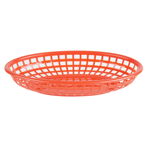 Red Plastic Hamburger Baskets (+ More Colors) - 12/Pack