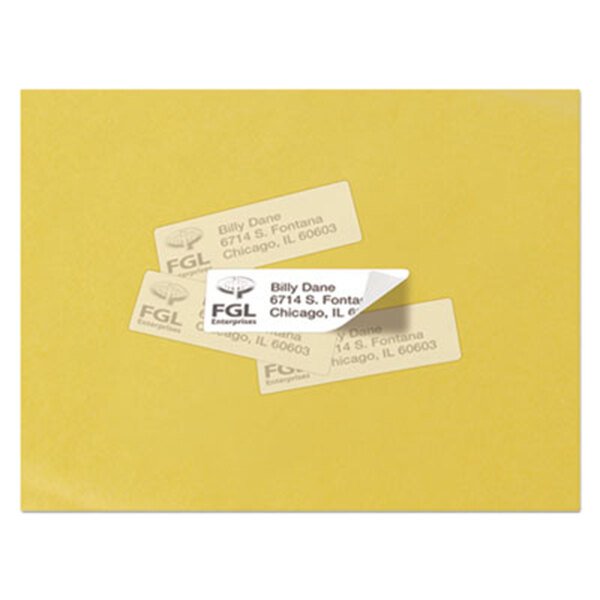 Avery® 55160 1" x 2 5/8" White Repositionable Mailing Address Labels ...