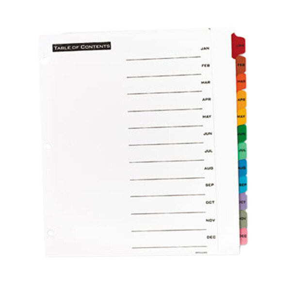 Avery® Office Essentials 11679 Table 'n Tabs Multi-Color 12-Tab Dividers