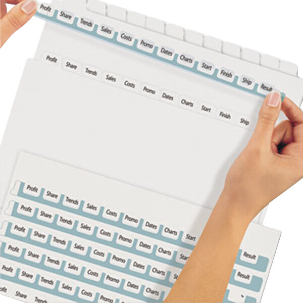Avery 11429 Index Maker 12 Tab White Divider Set With Clear Label 