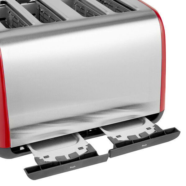 KitchenAid KMT4115ER Empire Red Four Slice Toaster with Manual Lift