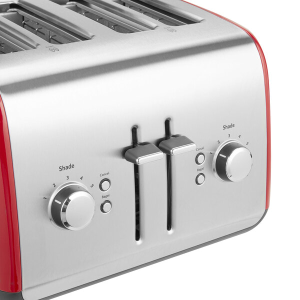KitchenAid KMT4115ER Empire Red Four Slice Toaster with Manual Lift