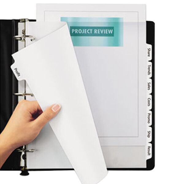 Avery® 11441 Index Maker 8-Tab Extra-Wide Dividers with Clear Label ...